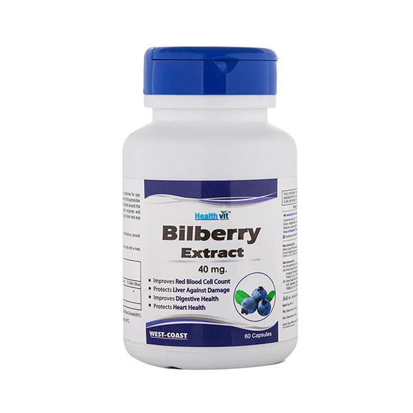 Buy Healthvit Bilberry Extract Capsules 60's Online at Best Price ...