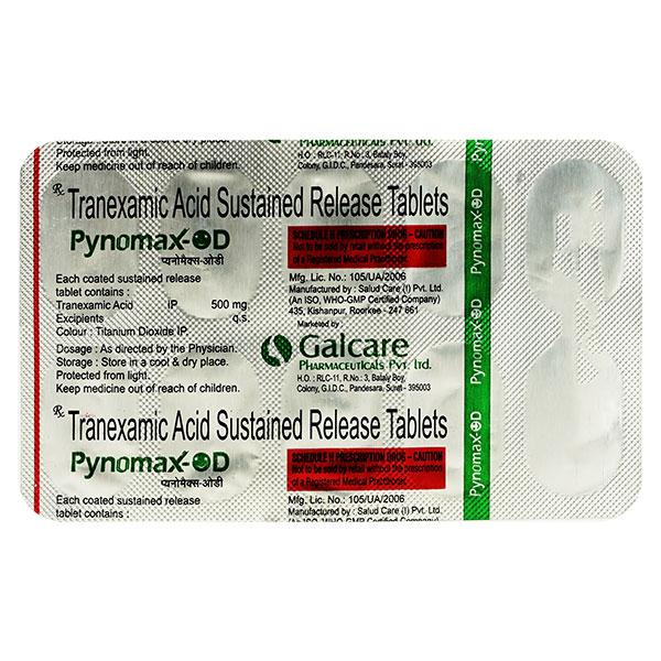 PYNOMAX OD Tablet 10's Price, Uses, Side effects, Substitutes | Netmeds