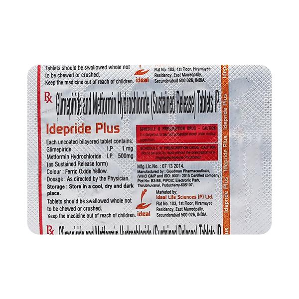IDEPRIDE PLUS Tablet 10's : Price, Uses, Side Effects | Netmeds