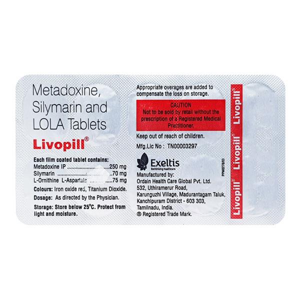 Buy Livopill Tablet 10'S Online at Upto 25% OFF | Netmeds