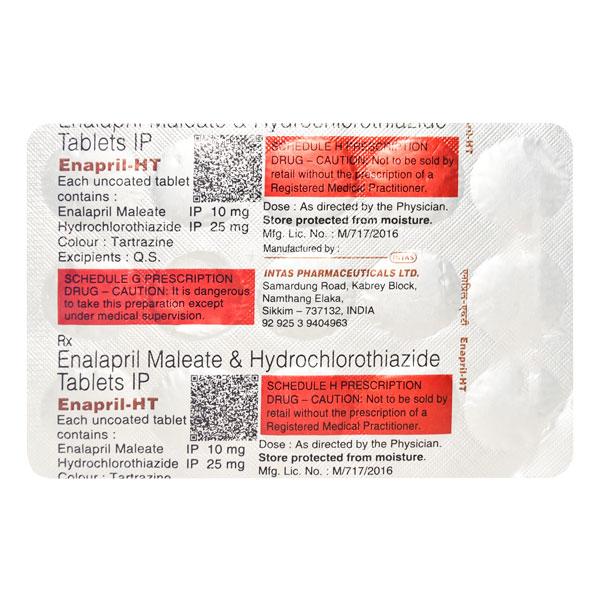 Enapril HT Tablet 15'S : Price, Uses, Side Effects | Netmeds