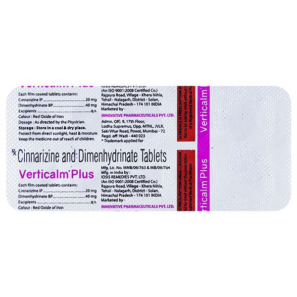 Buy VERTICALM PLUS Tablet 10's Online at Upto 25% OFF | Netmeds