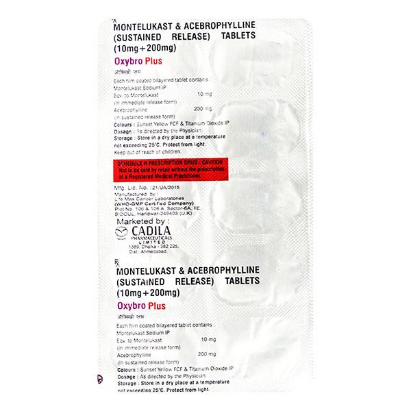 Buy Oxybro Plus Tablet 10'S Online at Upto 25% OFF | Netmeds