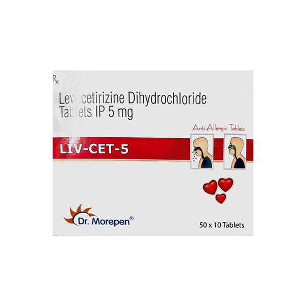 LIV CET 5 Tablet 10's Price, Uses, Side effects, Substitutes | Netmeds