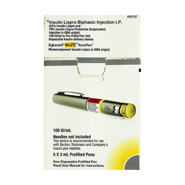 Eglucent Mix 25 Kwikpen 1X3ml : Price, Uses, Side Effects | Netmeds