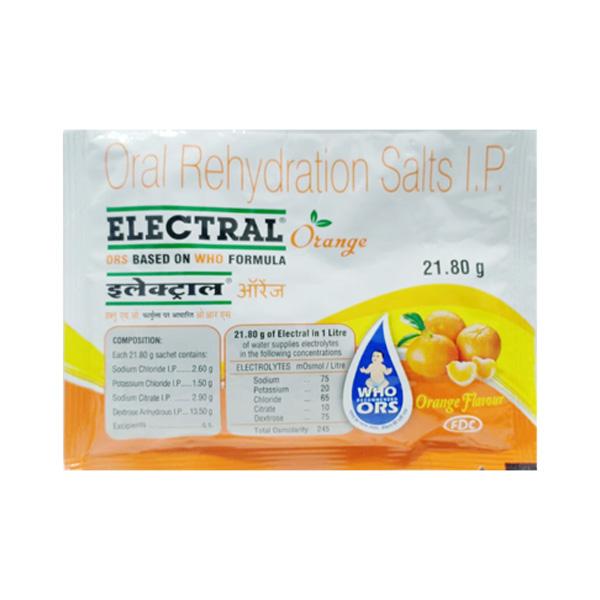 Buy ELECTRAL ORANGE FLAVOUR Powder 21.8gm Online at Upto 25% OFF | Netmeds
