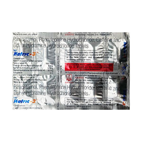 Buy HATRIC NEW 3 Tablet 10's Online at Upto 25% OFF | Netmeds