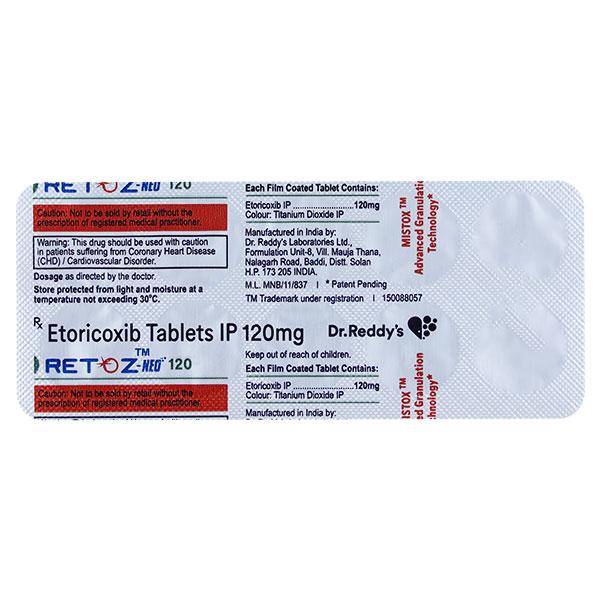 Buy RETOZ NEO 120 Tablet 10's Online at Upto 25% OFF | Netmeds