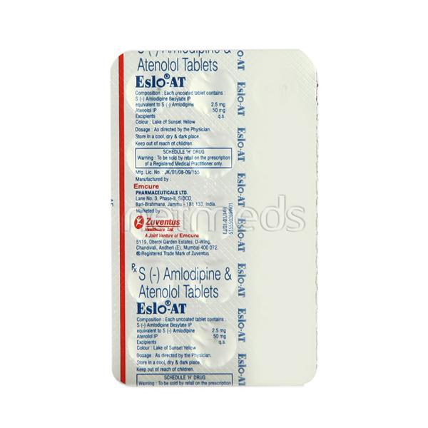 Eslo AT 2.5mg Tablet 15'S : Price, Uses, Side Effects | Netmeds