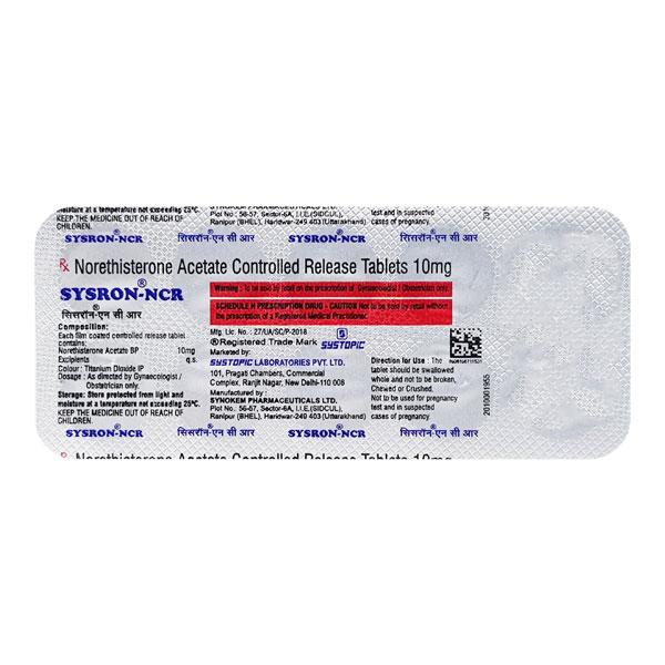 Buy Sysron NCR Tablet 10'S Online at Upto 25% OFF | Netmeds
