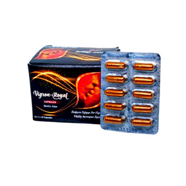 Agron Ayurveda Vigron Royal Capsule 60's Online at Best Price - Sexual ...