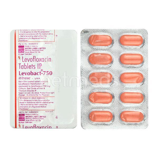 Buy Levobact 750mg Tablet 10'S Online at Upto 25% OFF | Netmeds