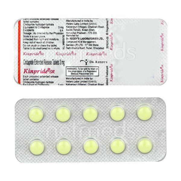 Buy Kinpride SR 3mg Tablet 10'S Online at Upto 25% OFF | Netmeds
