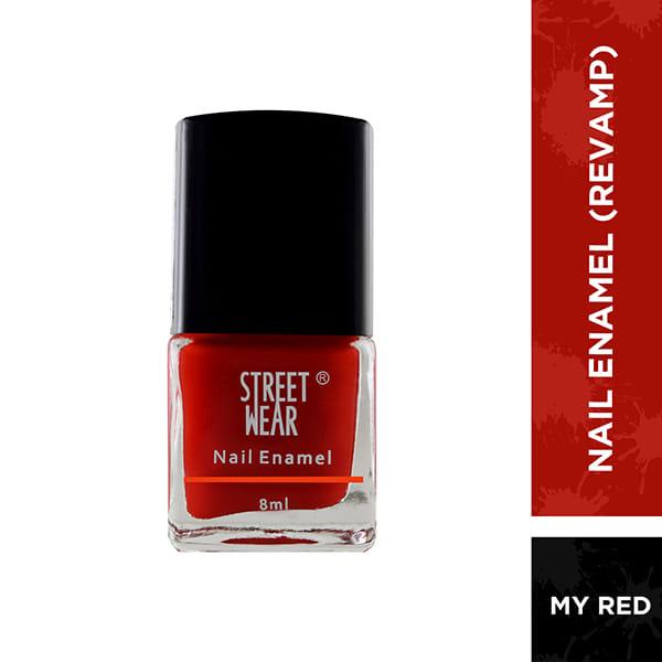 Buy Streetwear Nail Enamel - My Red 8 Ml Online at Discounted Price ...