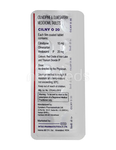 Cilny O 20mg Tablet 10'S : Price, Uses, Side Effects | Netmeds