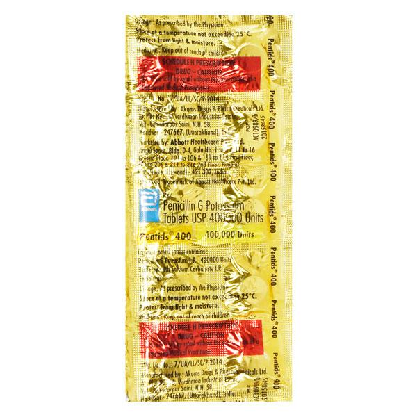 Pentids 400 Tablet 10'S - Price, Uses, Side Effects | Netmeds