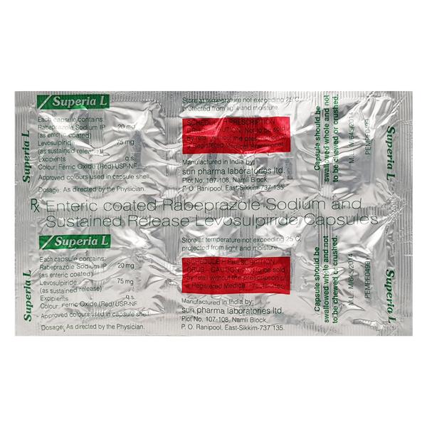 Superia L Capsule 10'S Price, Uses, Side effects, Substitutes | Netmeds