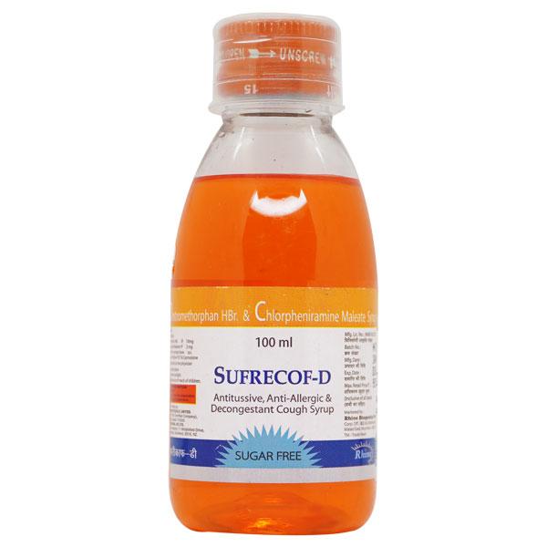 Buy SUFRECOF D Syrup 100ml Online at Upto 25% OFF | Netmeds