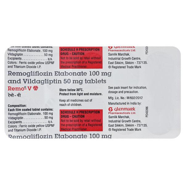 REMO V Tablet 10's : Price, Uses, Side Effects | Netmeds