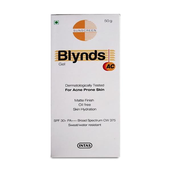 BLYNDS AC SPF 30+ PA+++ SUNSCREEN Gel 50gm : Price, Uses, Side Effects ...