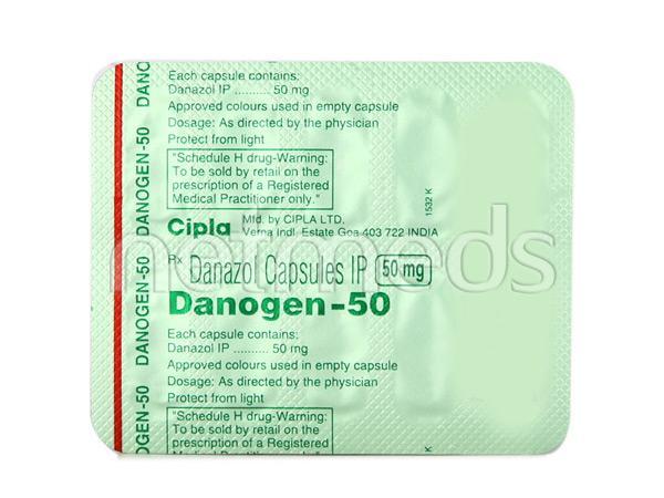 Danogen 50mg Capsule 10'S Price, Uses, Side effects, Substitutes | Netmeds