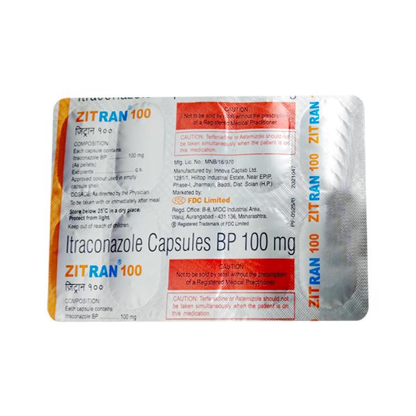 Buy ZITRAN 100 Capsule 10's Online at Upto 25% OFF | Netmeds