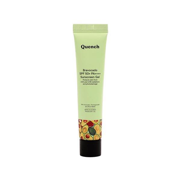 Buy Quench Botanics Bravocado SPF 50+ PA++++ Sunscreen Gel (Mini ...