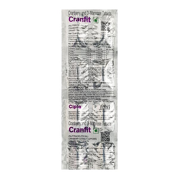 Cranfit Tablet 10'S : Price, Uses, Side Effects | Netmeds