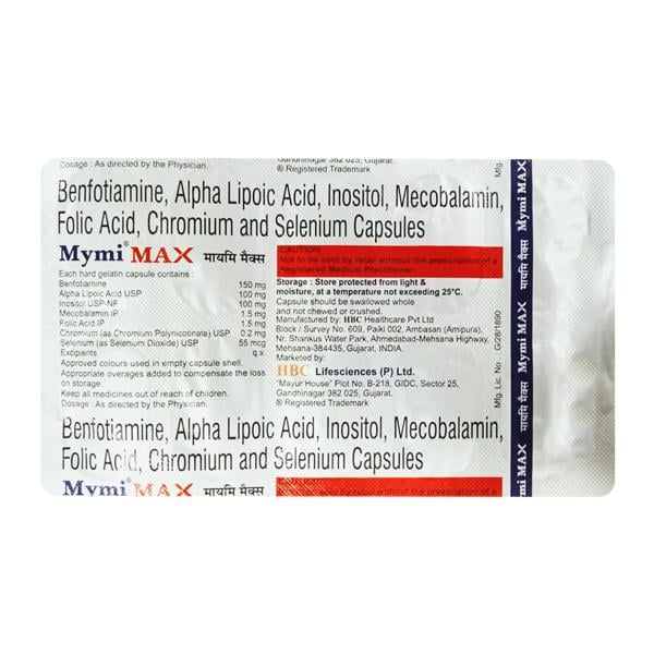 Buy MYMI MAX Capsule 10's Online at Upto 25% OFF | Netmeds