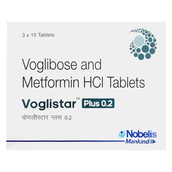 Buy VOGLISTAR PLUS 0.2 Tablet 15's Online at Upto 25% OFF | Netmeds