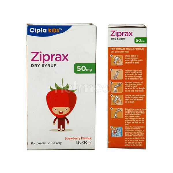 Ziprax 50mg Strawberry Flavour Dry Syrup 30ml Price, Uses, Side effects ...