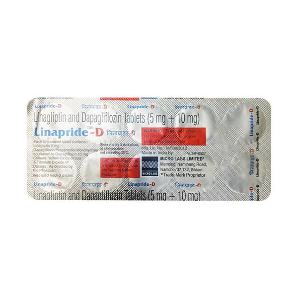 Buy LINAPRIDE D Tablet 10's Online | Netmeds