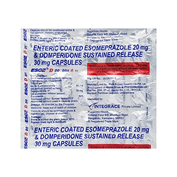 Buy ESOZ D 20 Capsule 15's Online at Upto 25% OFF | Netmeds