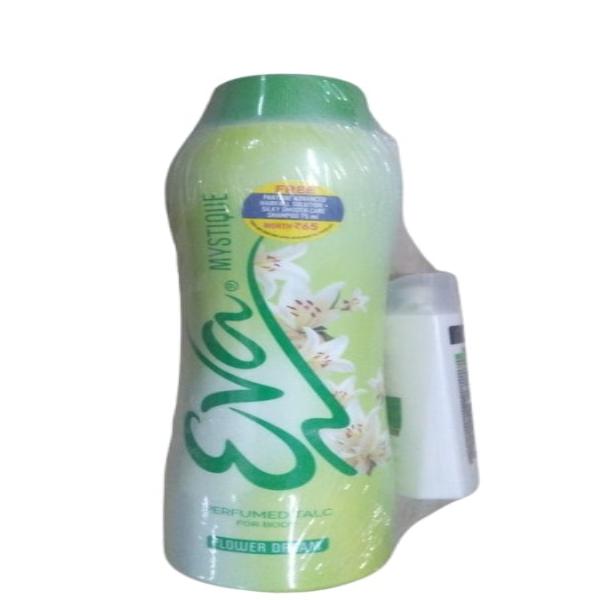 Buy Eva Mystique Flower Dream Perfumed Talc 400 gm (Free Pantene ...