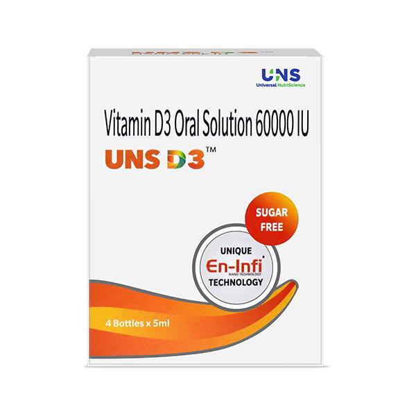 Buy UNS D3 SUGAR FREE Oral Solution 5ml Online at Upto 25% OFF | Netmeds