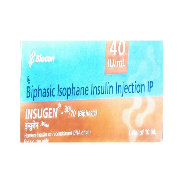 Insugen 30/70 40IU Injection 1X10ml : Price, Uses, Side Effects | Netmeds