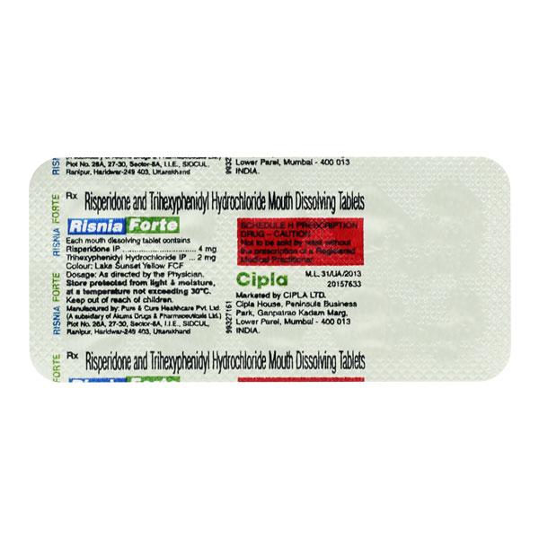 Risnia Forte Tablet 10'S : Uses, Side Effects, Price | Netmeds