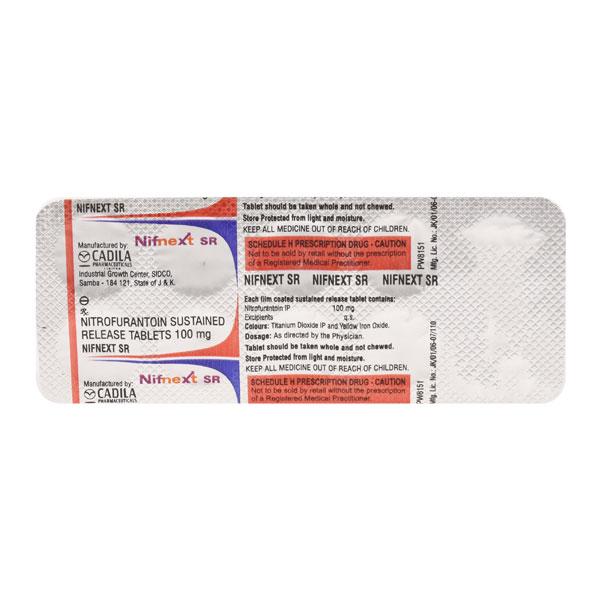 Nifnext SR 100mg Tablet 10'S Price, Uses, Side effects, Substitutes ...