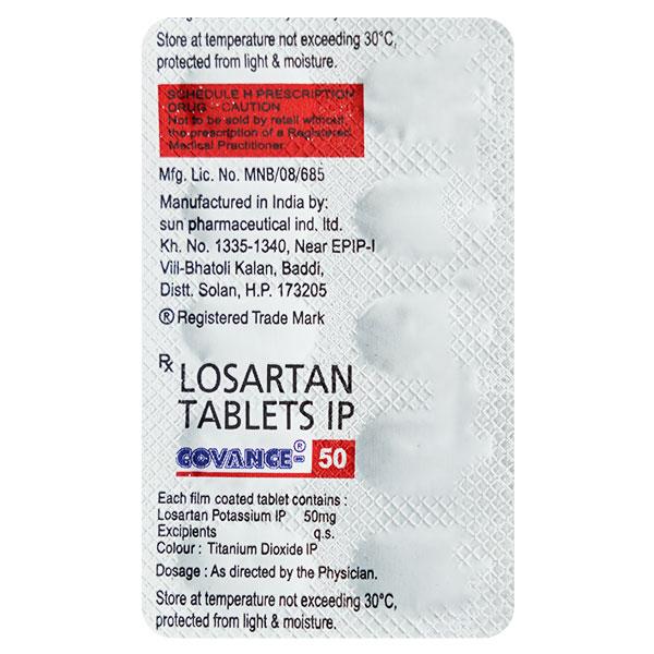Covance 50mg Tablet 10'S : Price, Uses, Side Effects | Netmeds