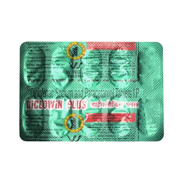 DICLOWIN PLUS PR Tablet 10's Price, Uses, Side effects, Substitutes ...