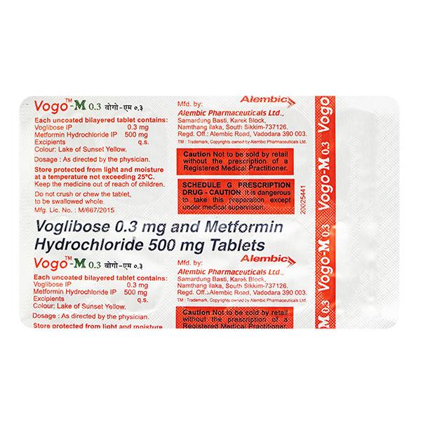 Vogo M 0.3mg Tablet 10'S : Price, Uses, Side Effects | Netmeds