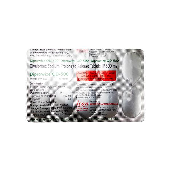DIPROWIZE OD 500 Tablet 10's Price, Uses, Side effects, Substitutes ...