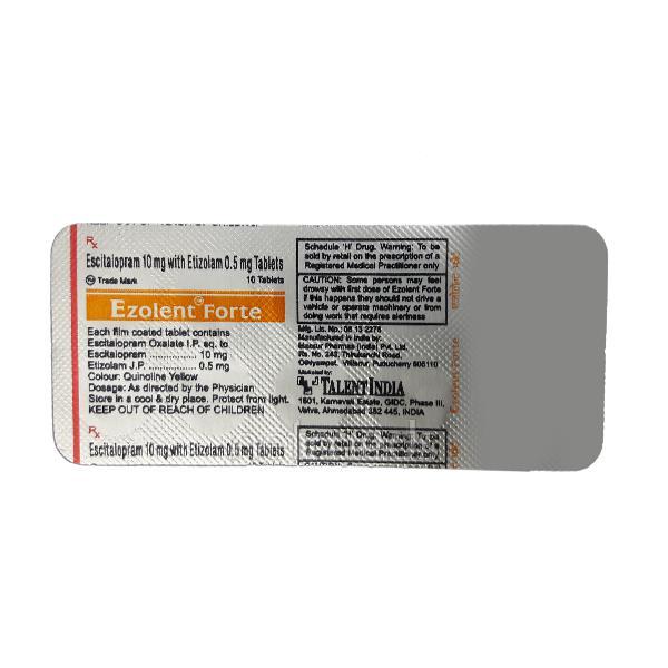 Ezolent Forte Tablet 10'S - Price, Uses, Side Effects, and Substitutes ...