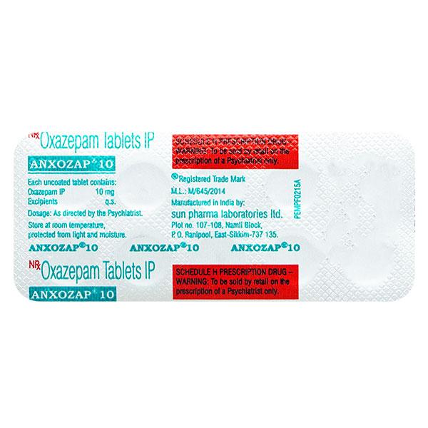 Anxozap 10mg Tablet 10'S - Price, Uses, Side Effects, and Substitutes ...