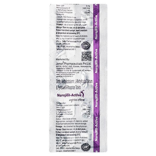 NUROJEN ACTIVE Tablet 10's : Uses, Side Effects, Price | Netmeds
