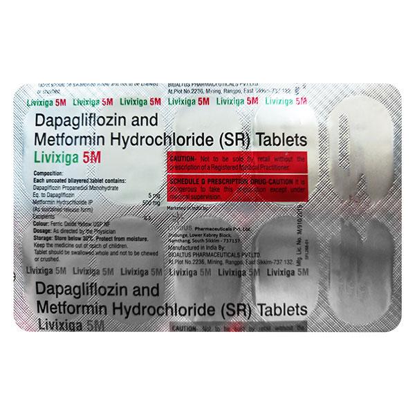 LIVIXIGA 5M Tablet 10's : Price, Uses, Side Effects | Netmeds