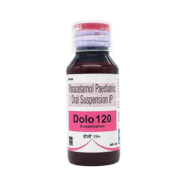 Buy Dolo 120mg Suspension 60ml Online at Upto 25% OFF | Netmeds