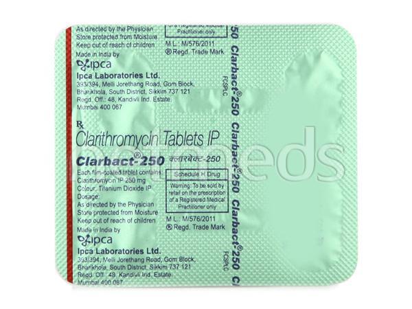 Buy Clarbact 250mg Tablet 4'S Online at Upto 25% OFF | Netmeds