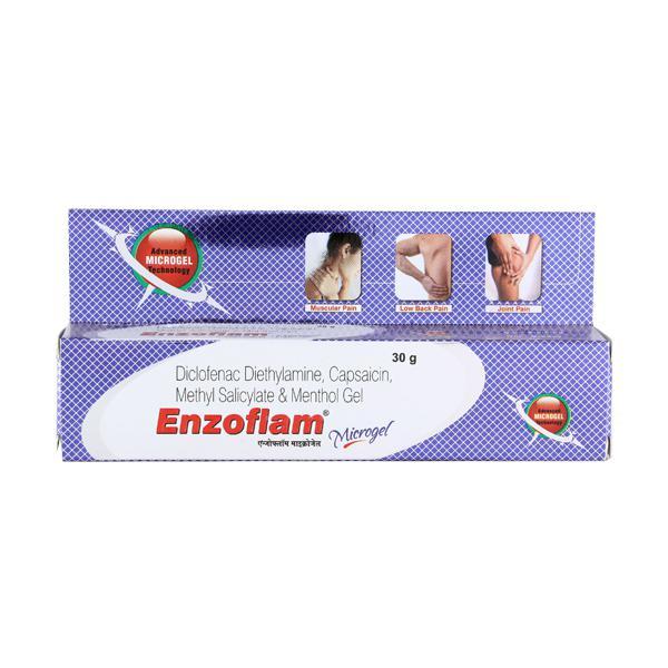 Enzoflam Micro Gel 30gm Price, Uses, Side effects, Substitutes | Netmeds