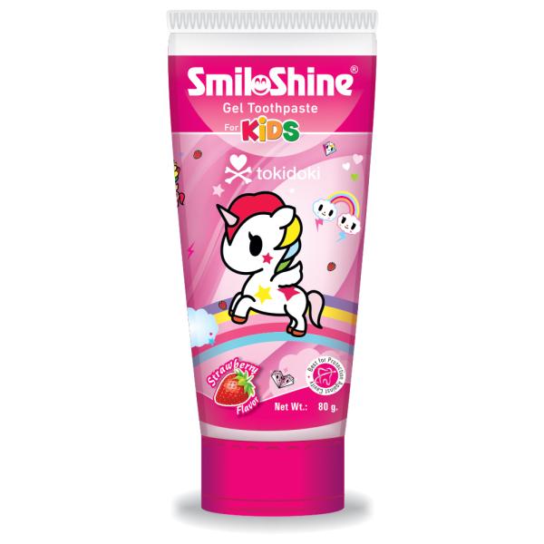 Buy SmiloShine Gel Toothpaste for Kids - Strawberry Flavor 80 gm Online ...